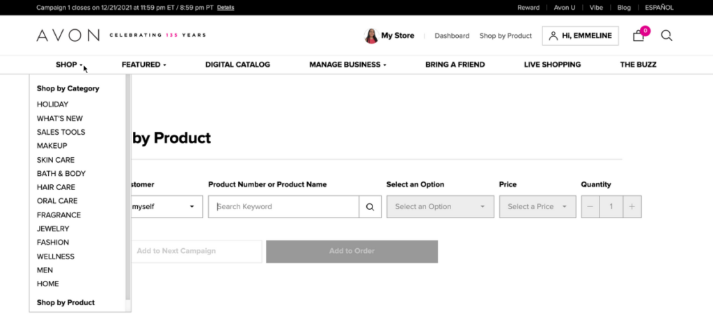 How to place an Avon order in AvonNow | Fierce and Radiant Trainings